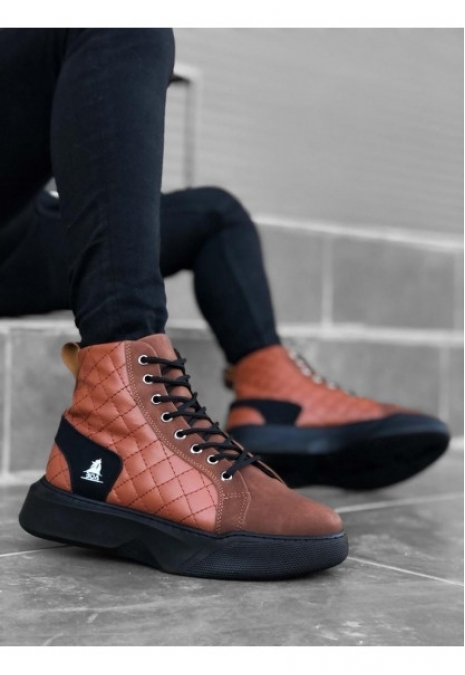 0159-KTB Bağcıklı Erkek Yüksek Tabanlı Bot - Boa Toptan Erkek Ayakkab